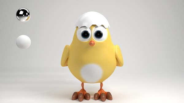 modelo 3d Pollo de dibujos animados - TurboSquid 1598343