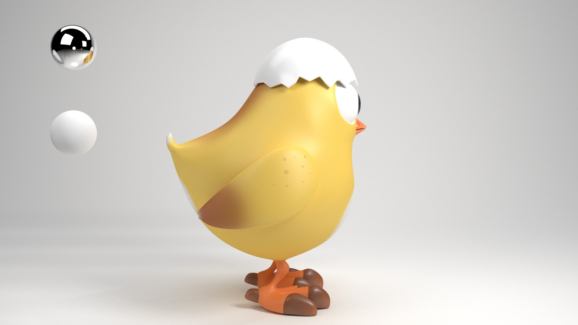 3D Chicken Cartoon Model - TurboSquid 1598343