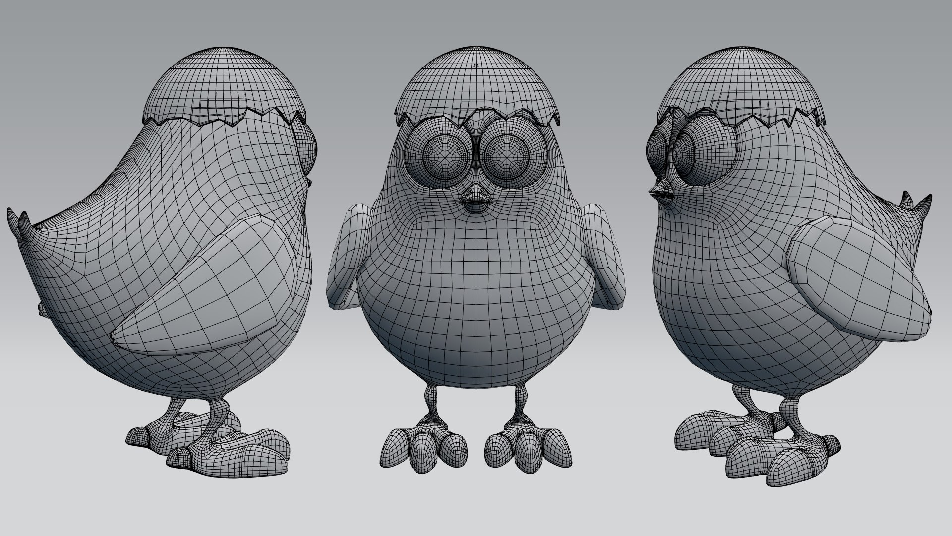 3D Chicken Cartoon Model - TurboSquid 1598343