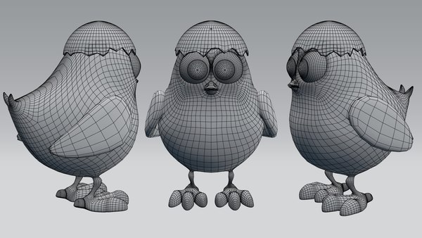 modelo 3d Pollo de dibujos animados - TurboSquid 1598343
