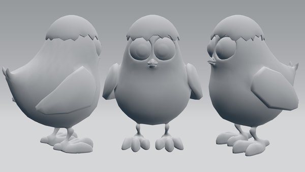 modelo 3d Pollo de dibujos animados - TurboSquid 1598343