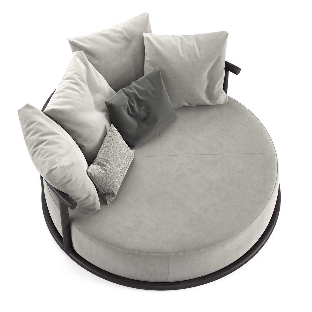 Icaro Sofa Wood 3D - TurboSquid 1242651