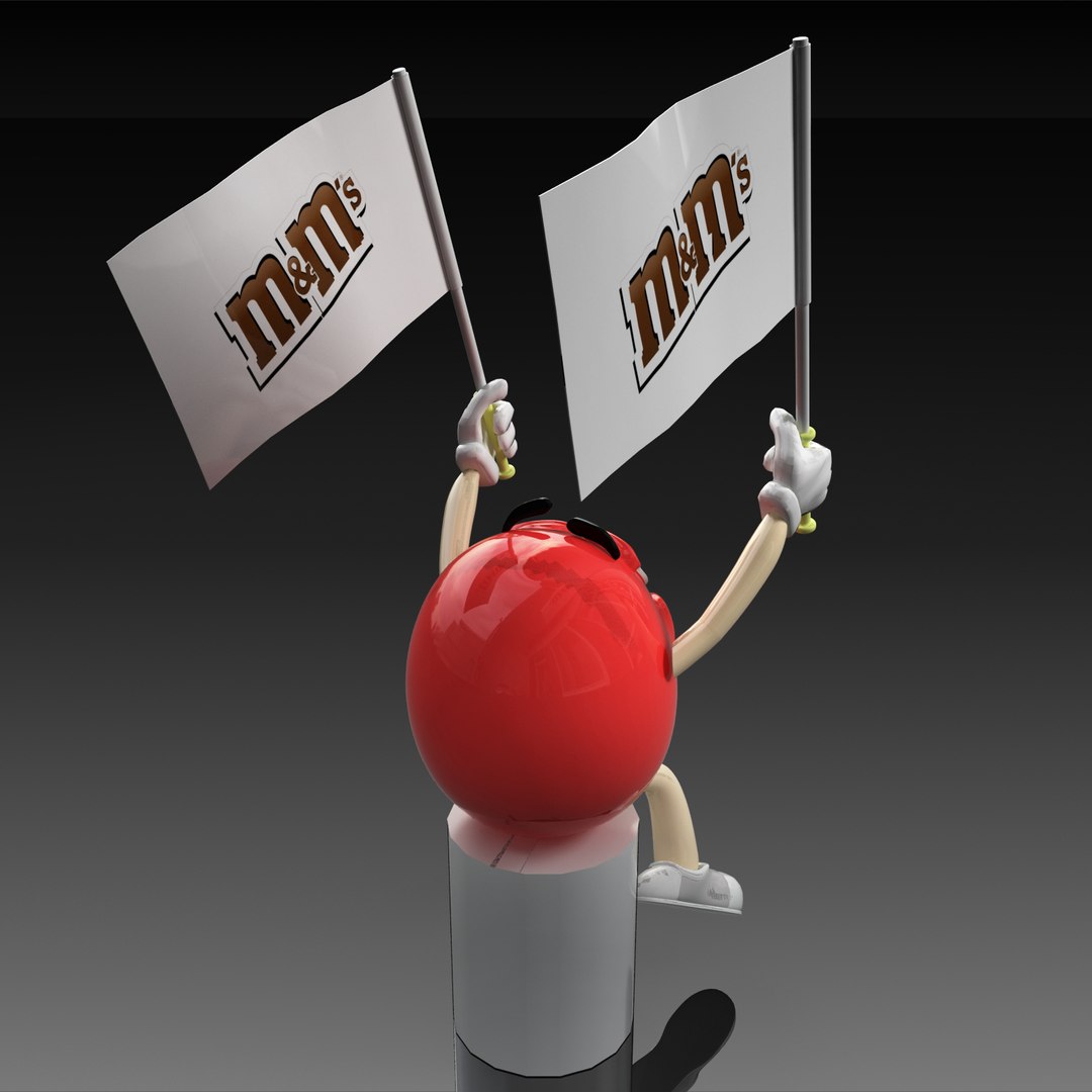 3ds max character m s red