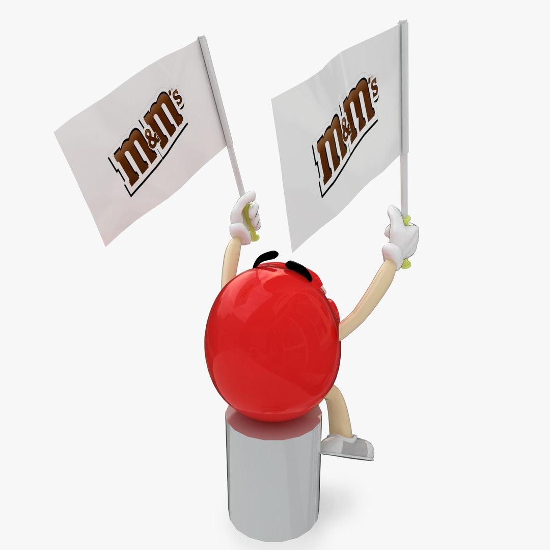 3ds max character m s red