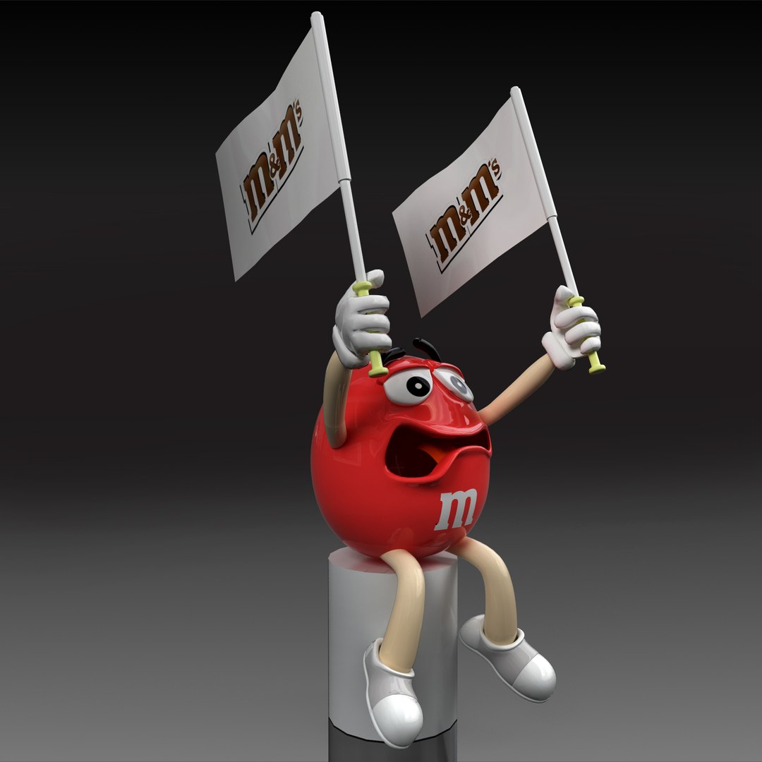 3ds max character m s red