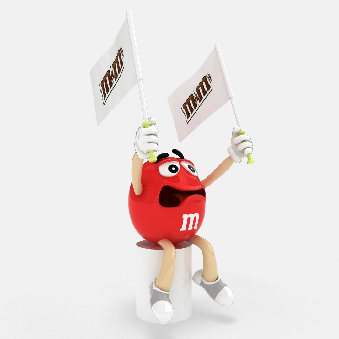 3ds max character m s red