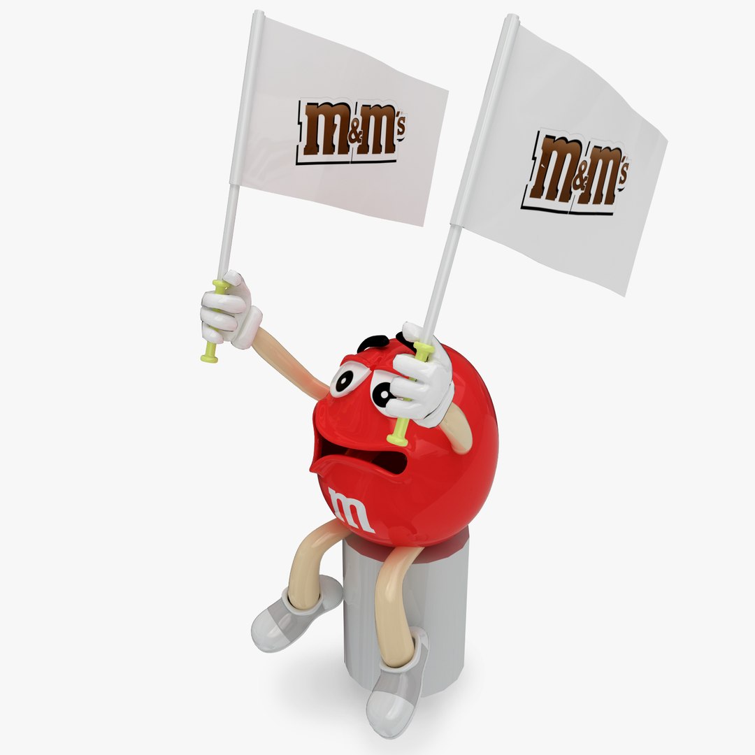 3ds max character m s red