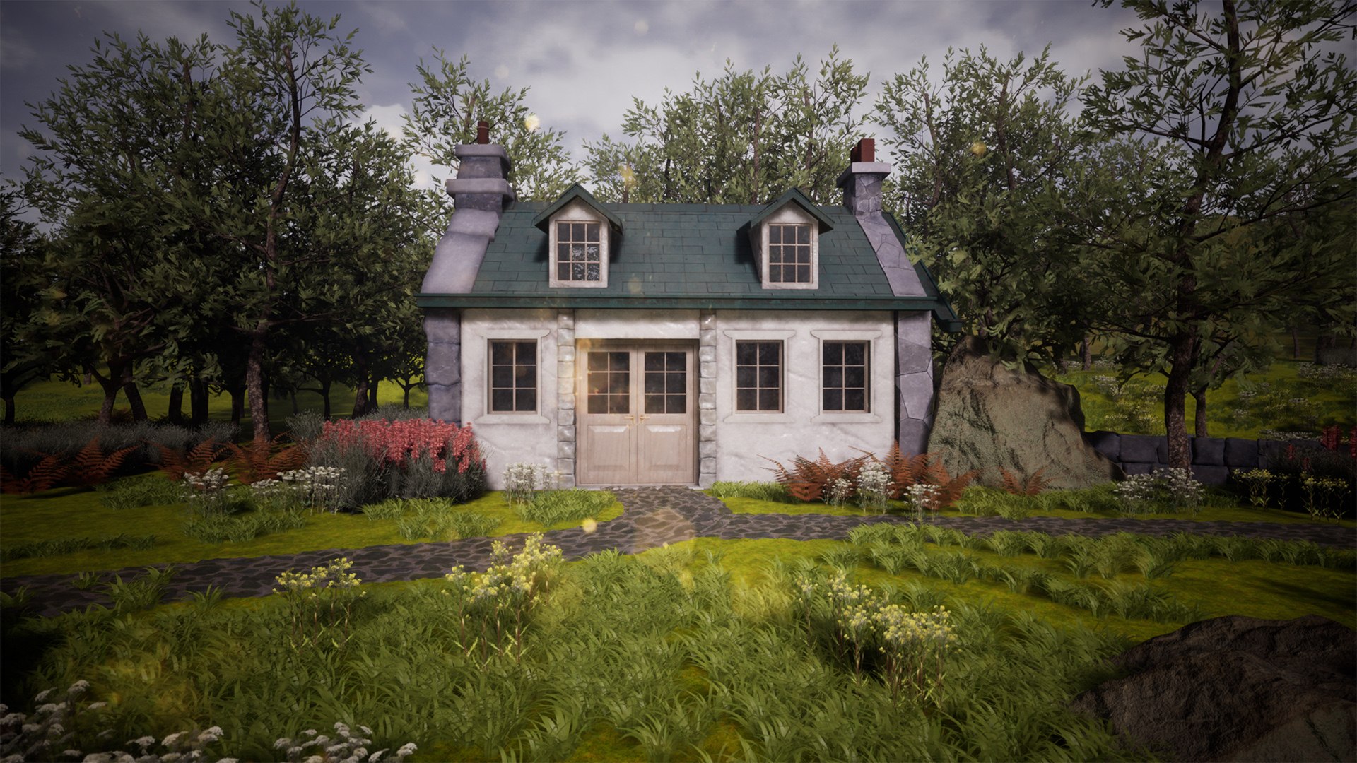 Stone Cottage 33 Assets Model - TurboSquid 2197043