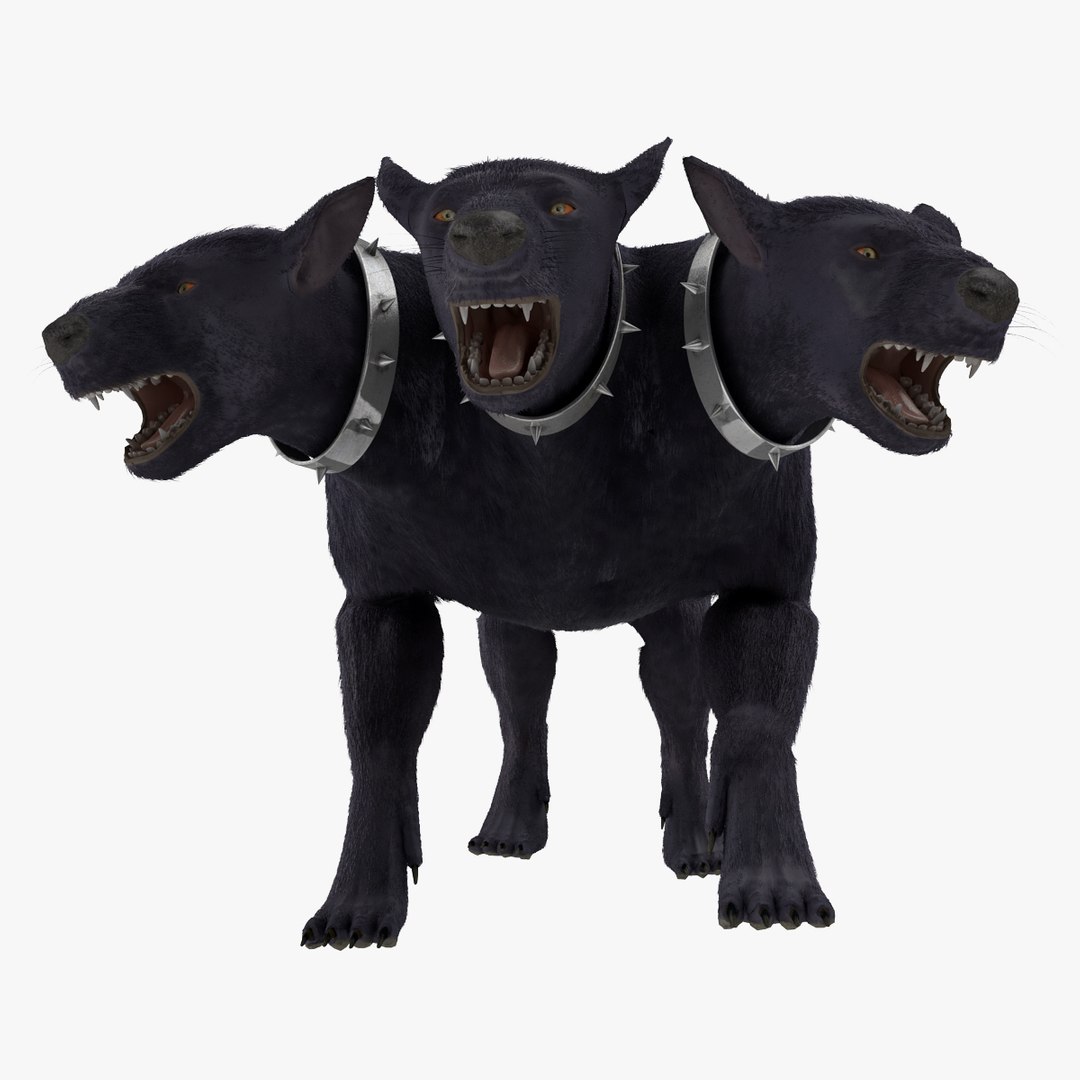 3d Model Three-headed Dog Cerberus Fur