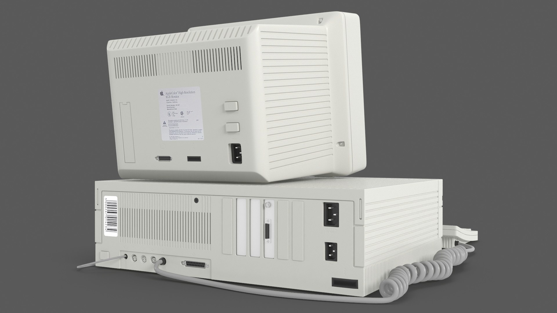 3D Vintage Apple Macintosh II Computer Model - TurboSquid 2209162