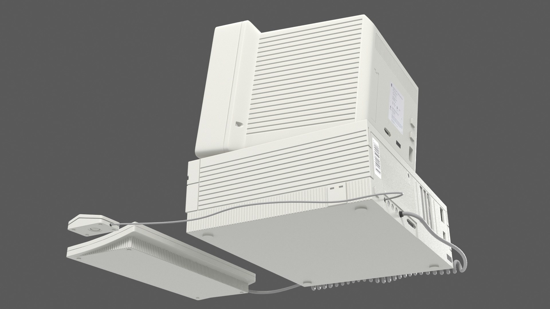 3D Vintage Apple Macintosh II Computer Model - TurboSquid 2209162