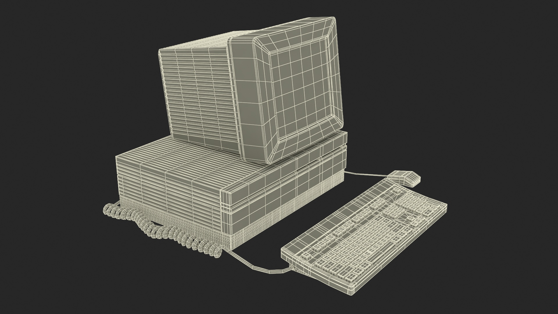 3D Vintage Apple Macintosh II Computer Model - TurboSquid 2209162
