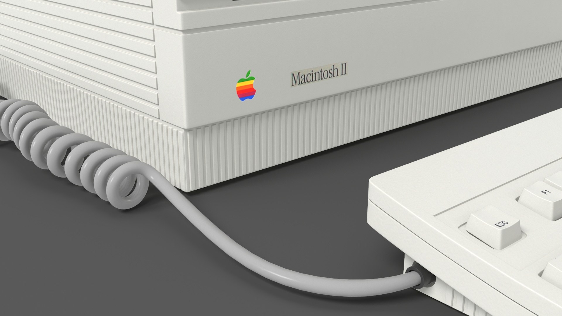 3D Vintage Apple Macintosh II Computer Model - TurboSquid 2209162