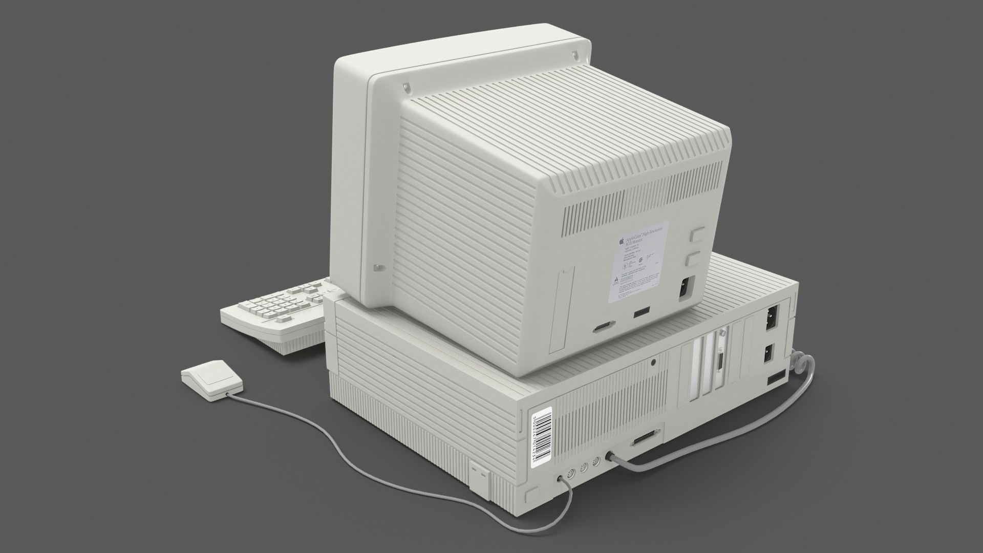 3D Vintage Apple Macintosh II Computer Model - TurboSquid 2209162