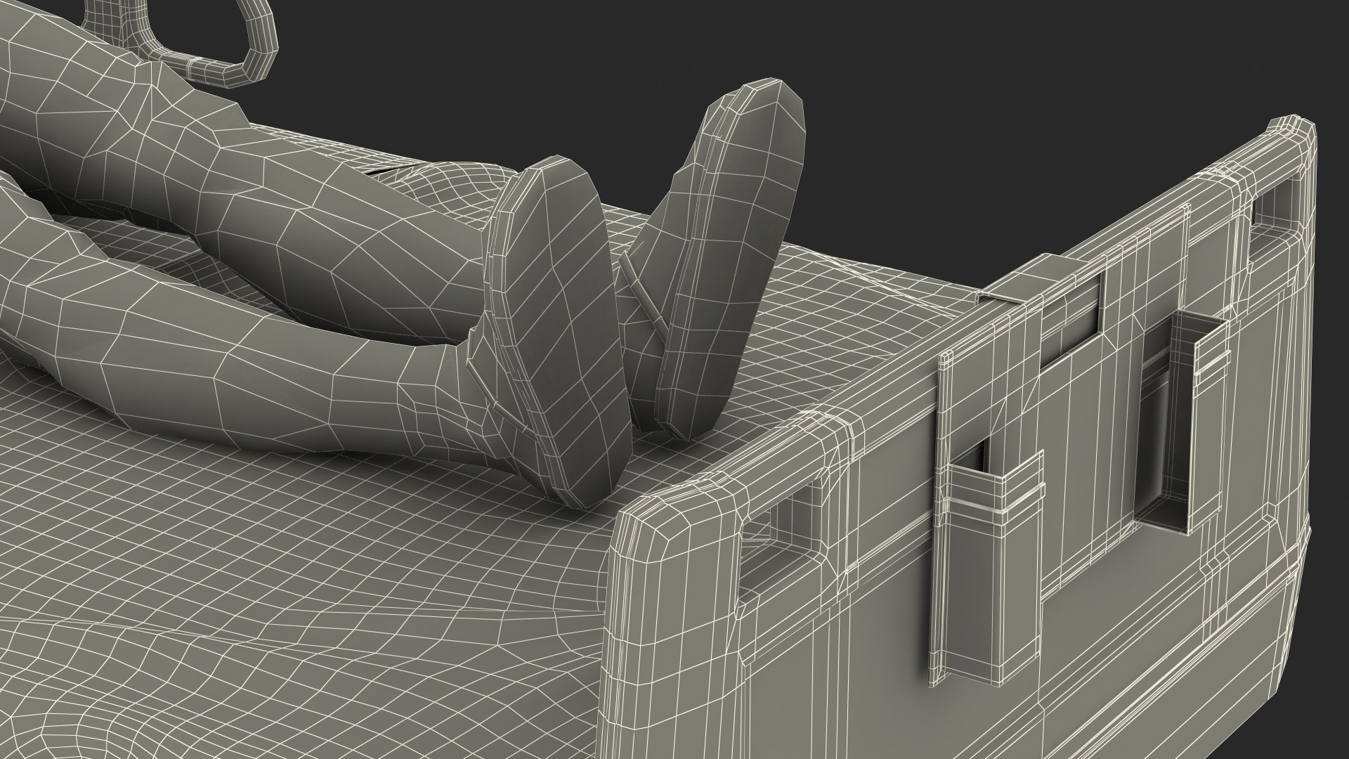 Patient on Hospital Bed And Doctor 3D model - TurboSquid 1849828