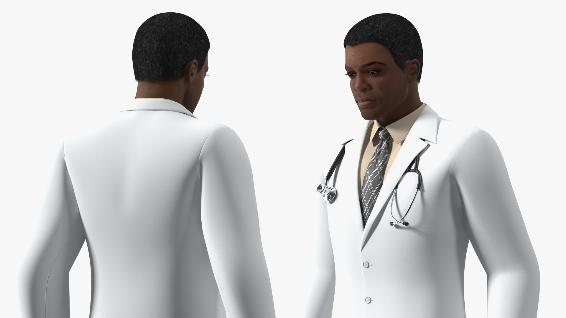 Patient on Hospital Bed And Doctor 3D model - TurboSquid 1849828