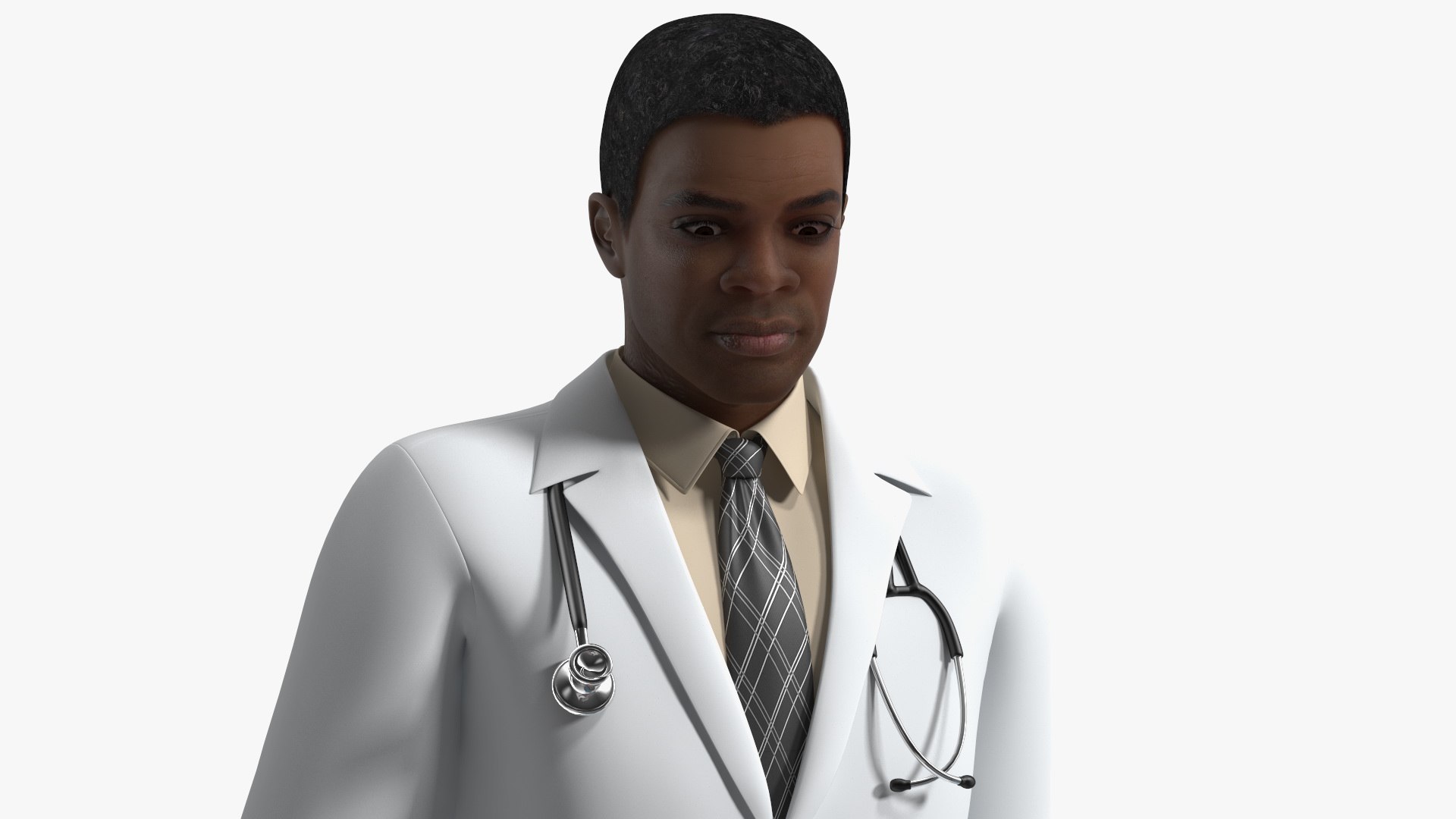 Patient on Hospital Bed And Doctor 3D model - TurboSquid 1849828