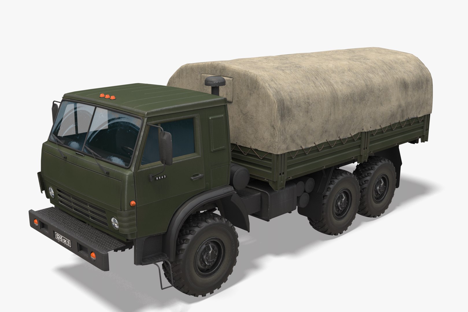 3D Kamaz Military - TurboSquid 1284542