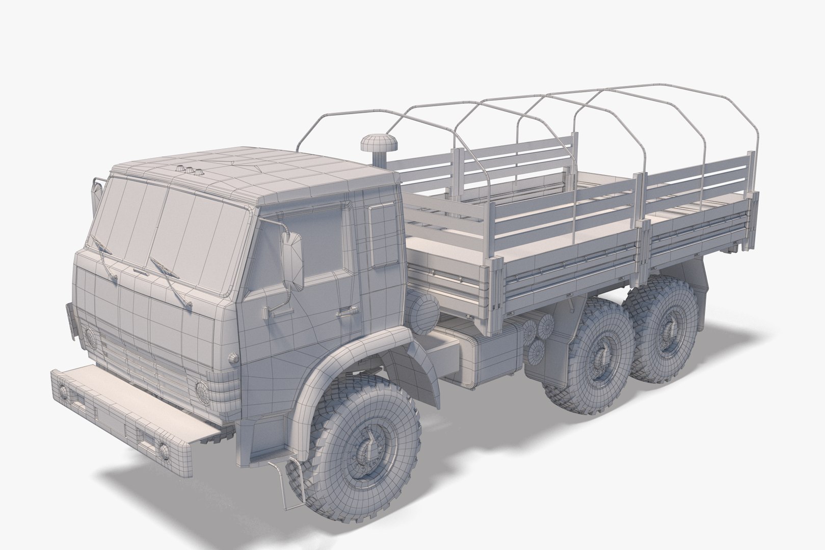 3D Kamaz Military - TurboSquid 1284542
