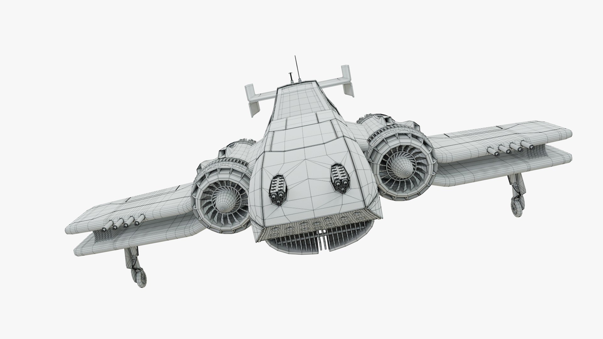 3D Space Fighter Plane - TurboSquid 1482013