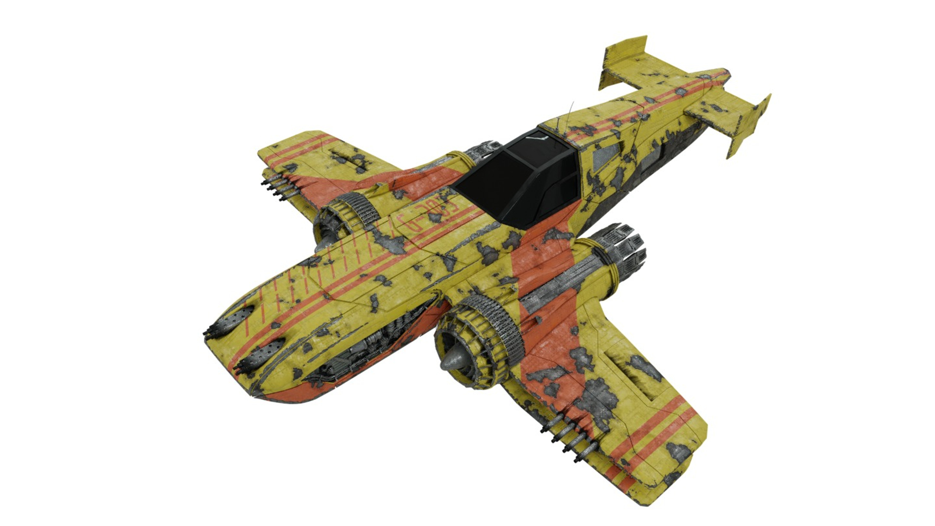3D space fighter plane - TurboSquid 1482013