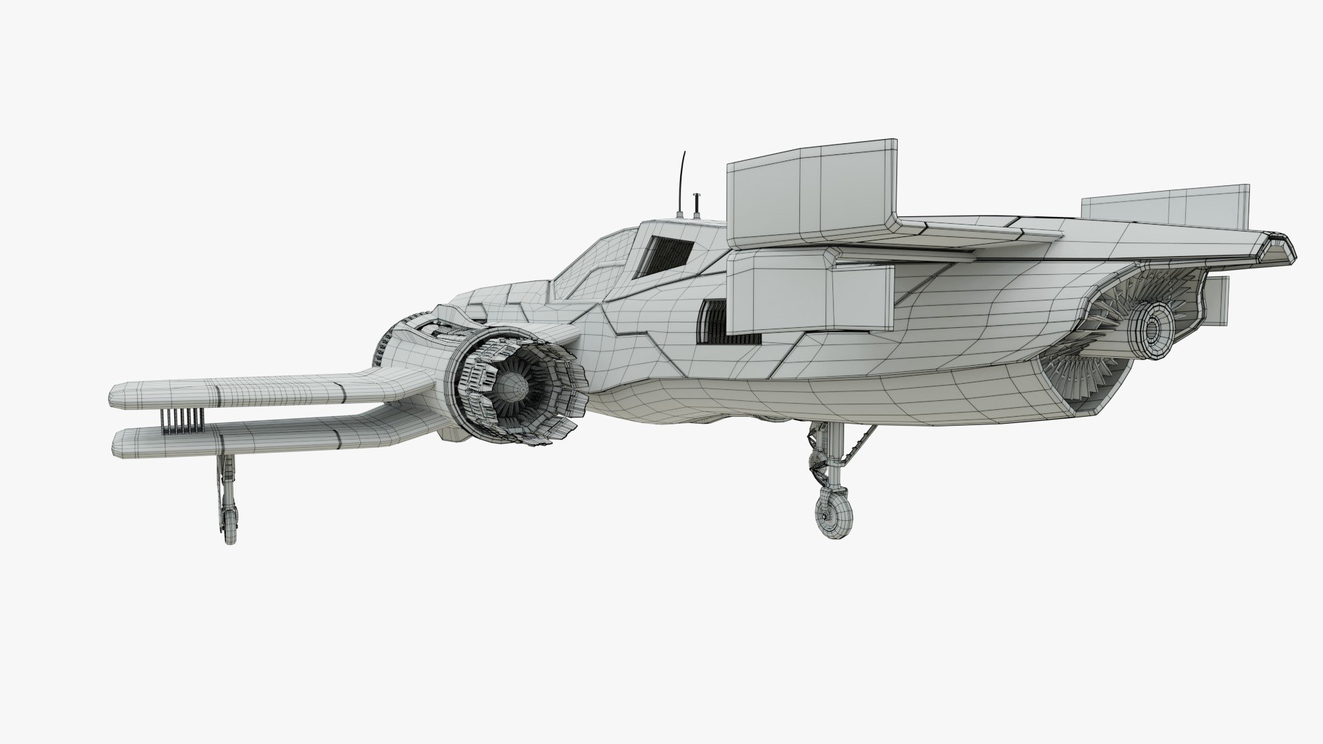 3D Space Fighter Plane - TurboSquid 1482013