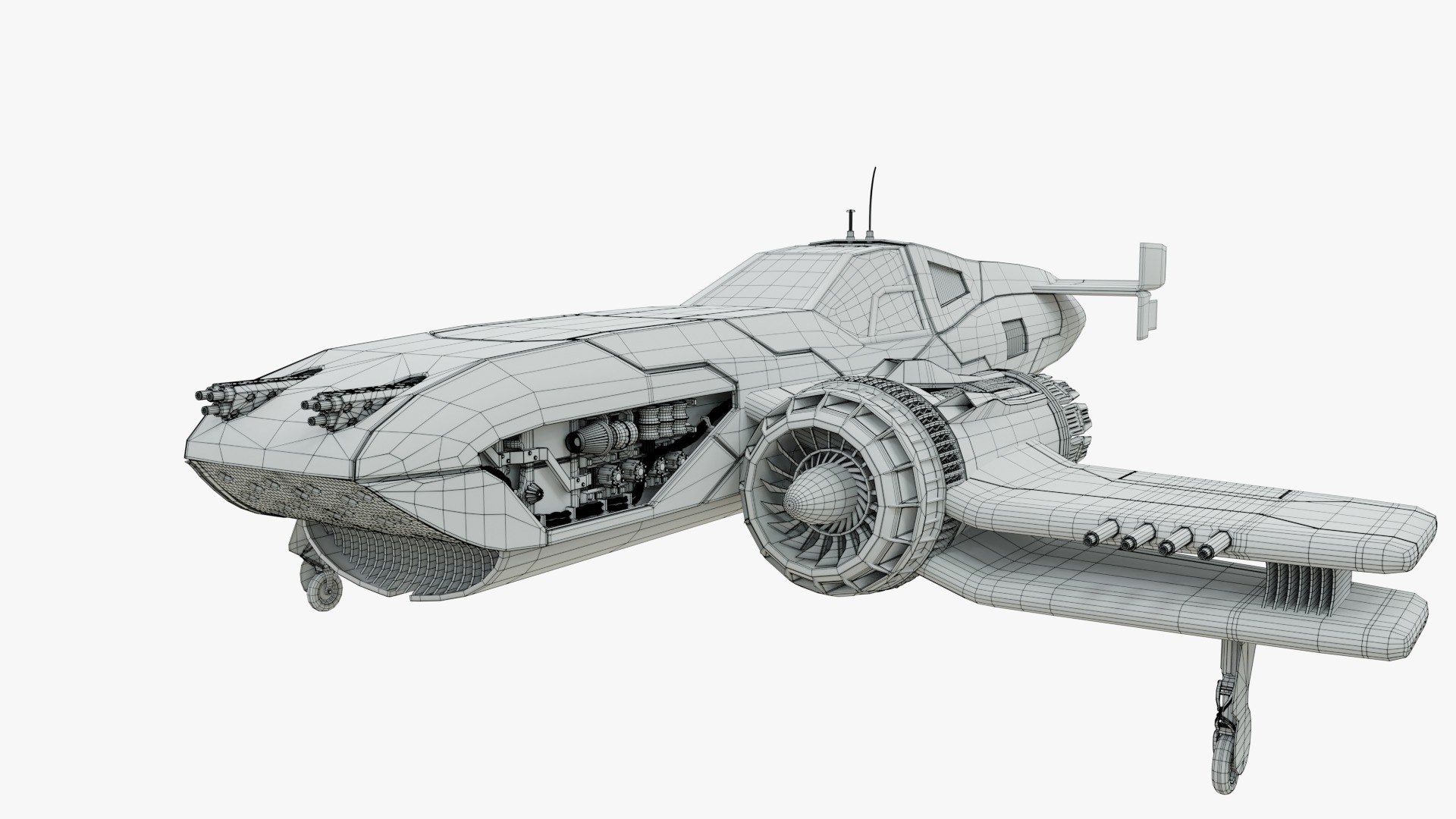 3D Space Fighter Plane - TurboSquid 1482013