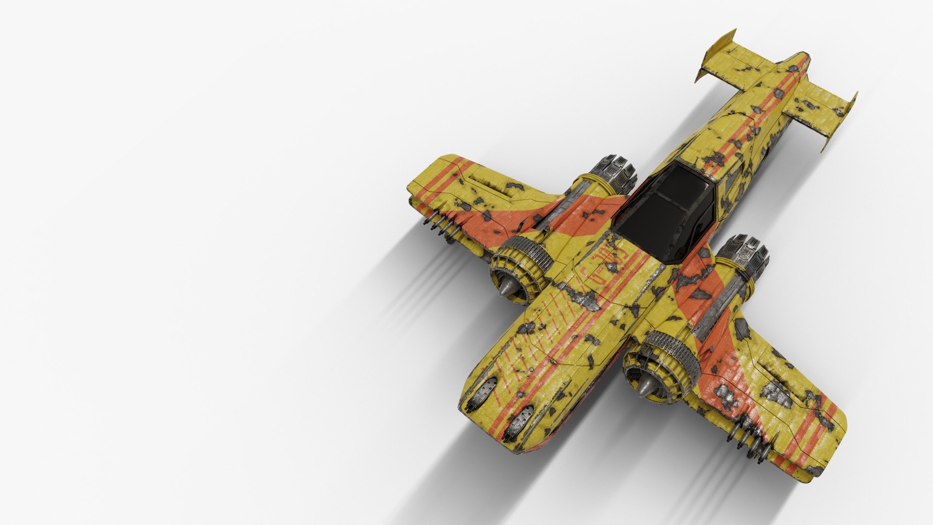 3D Space Fighter Plane - TurboSquid 1482013