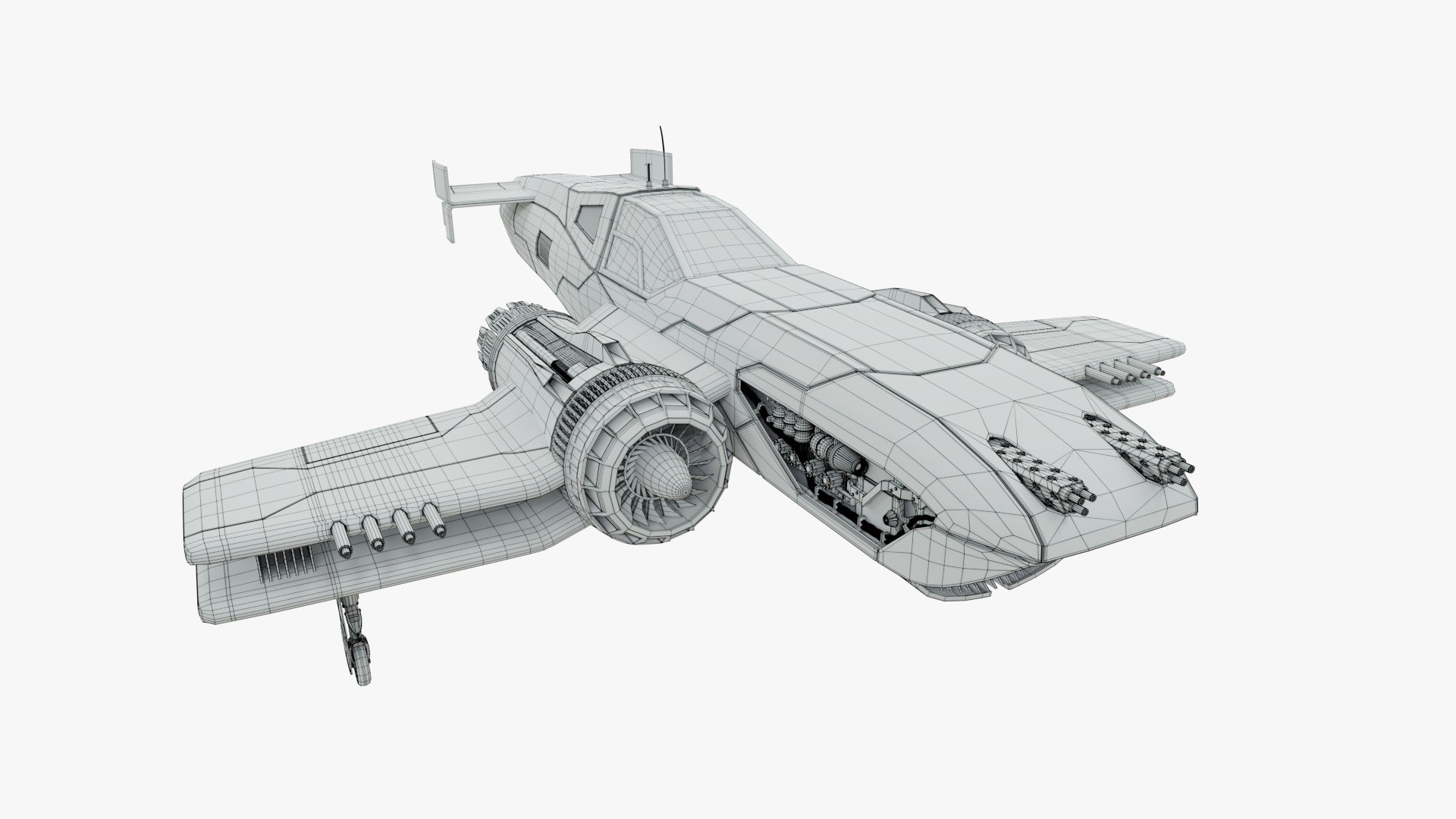 3D Space Fighter Plane - TurboSquid 1482013