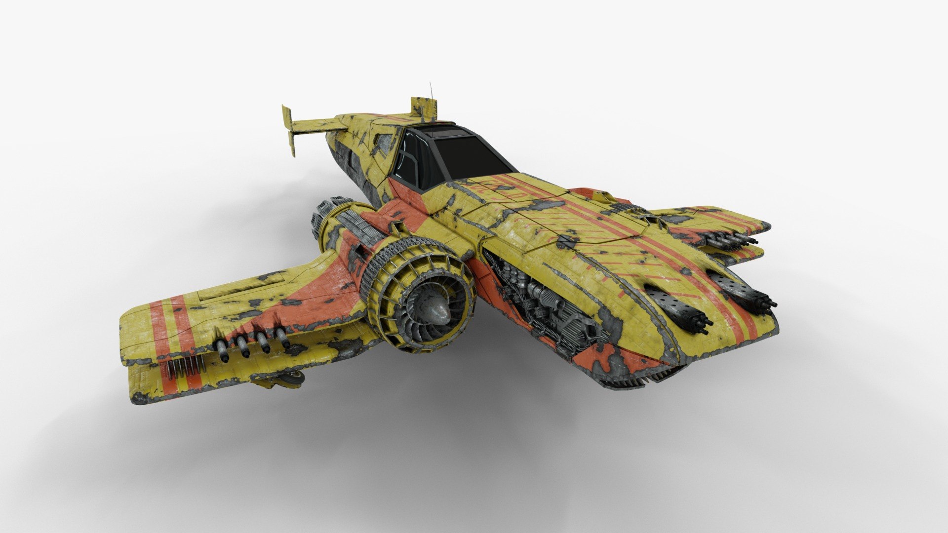 3D Space Fighter Plane - TurboSquid 1482013