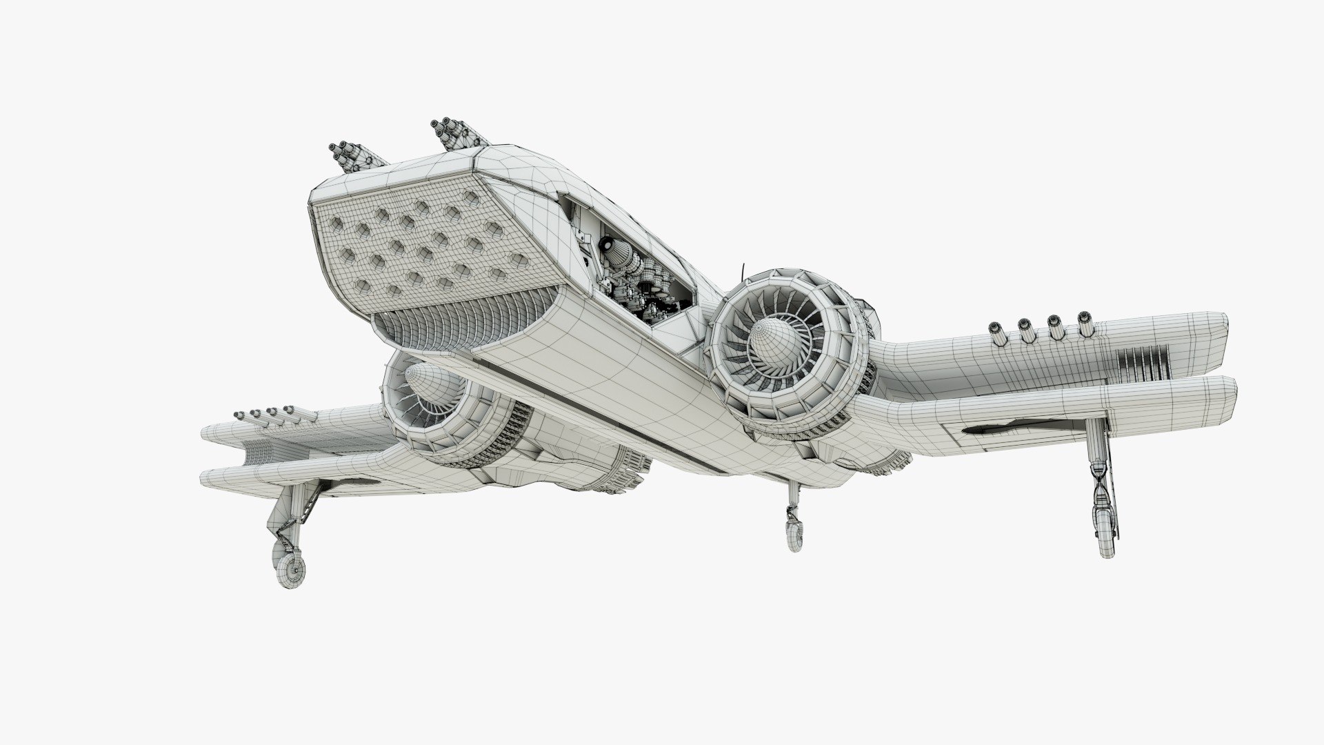 3D Space Fighter Plane - TurboSquid 1482013