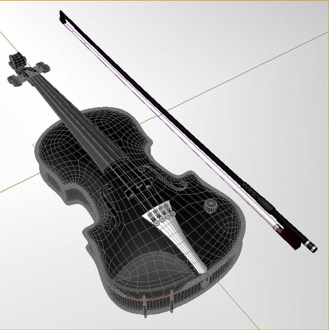 electric violin 3d x
