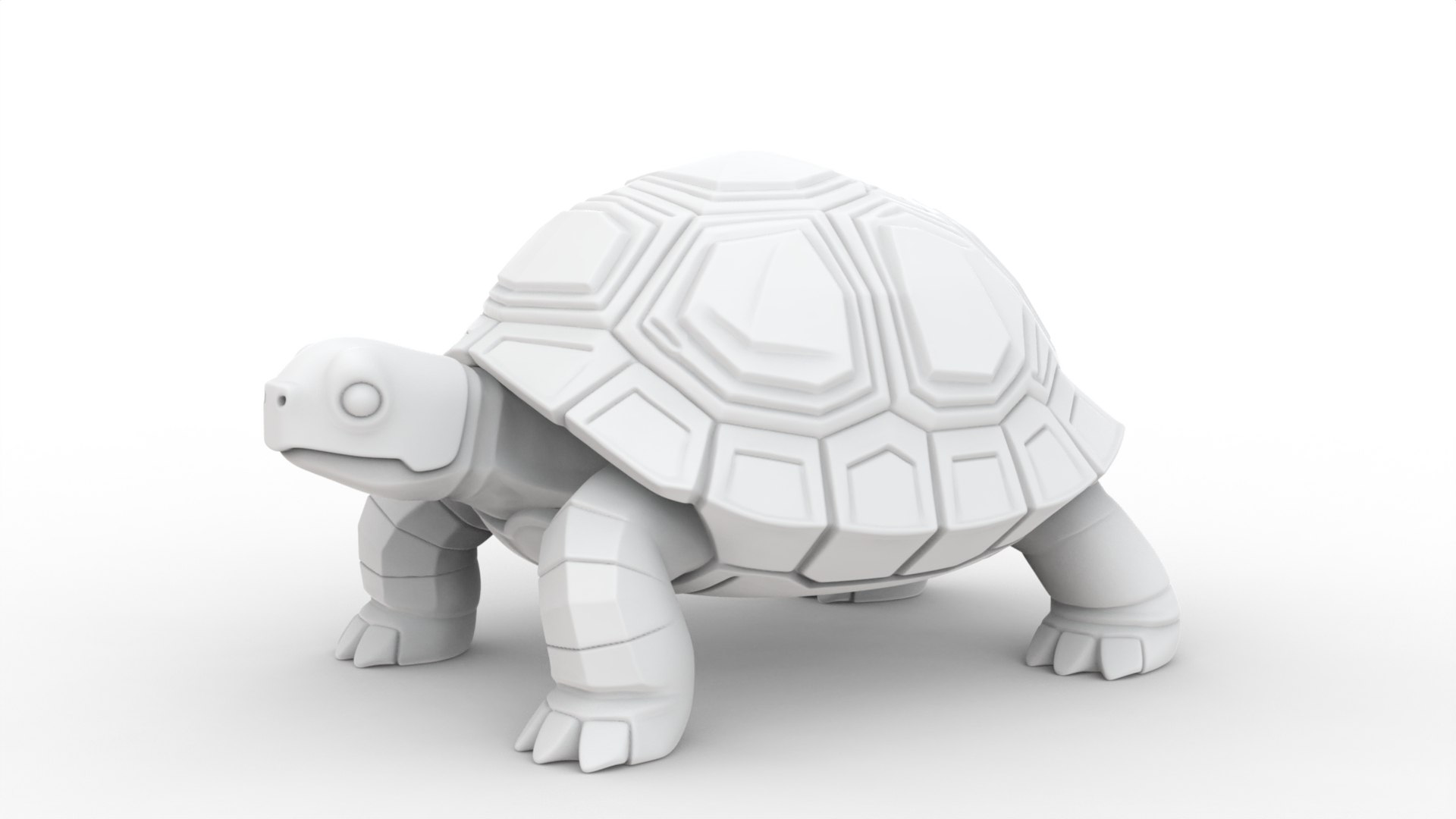 Turtle 3D Print Stylized Animal Model STL 3D Print Model 3D Model ...