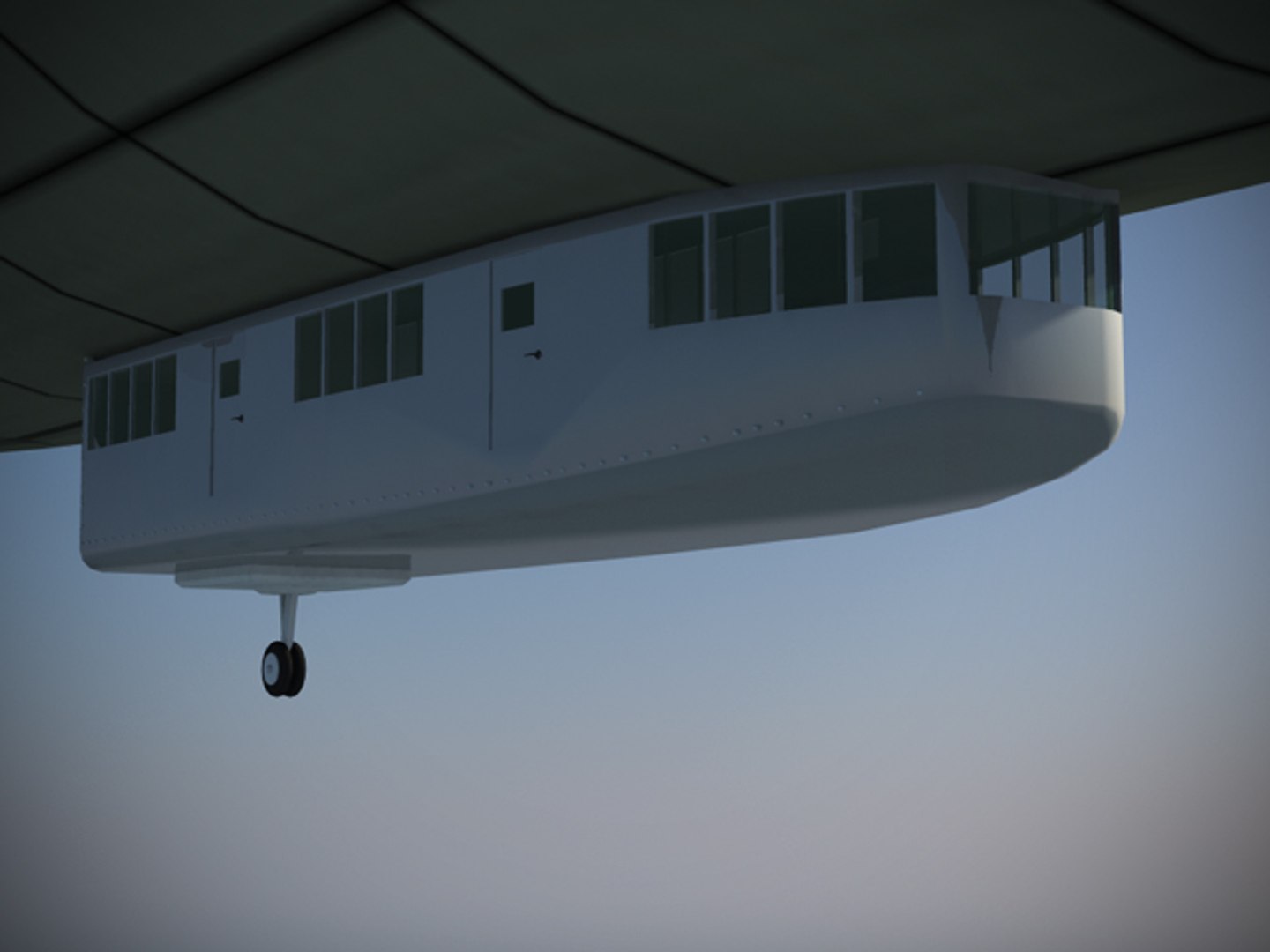 Zeppelin Rigid Airship 3d Model