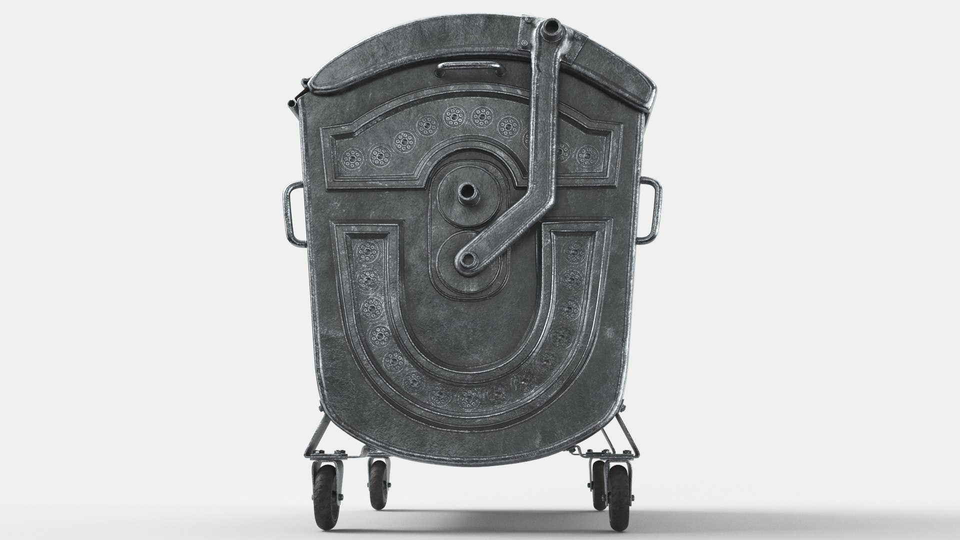 Metal Garbage Container Damaged Steel - PBR 3D model - TurboSquid 2162157