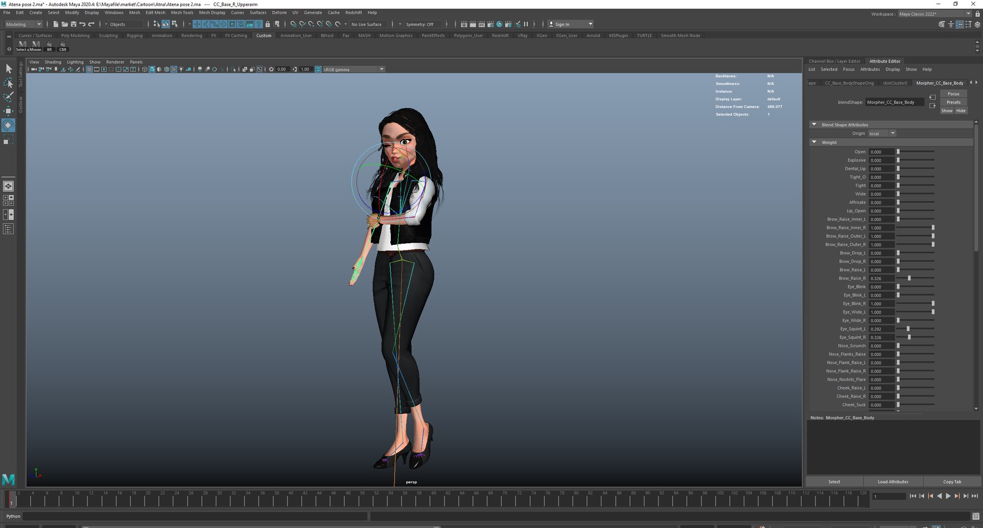 Cartoon Game Girl Character Rigged 3D - TurboSquid 2175006