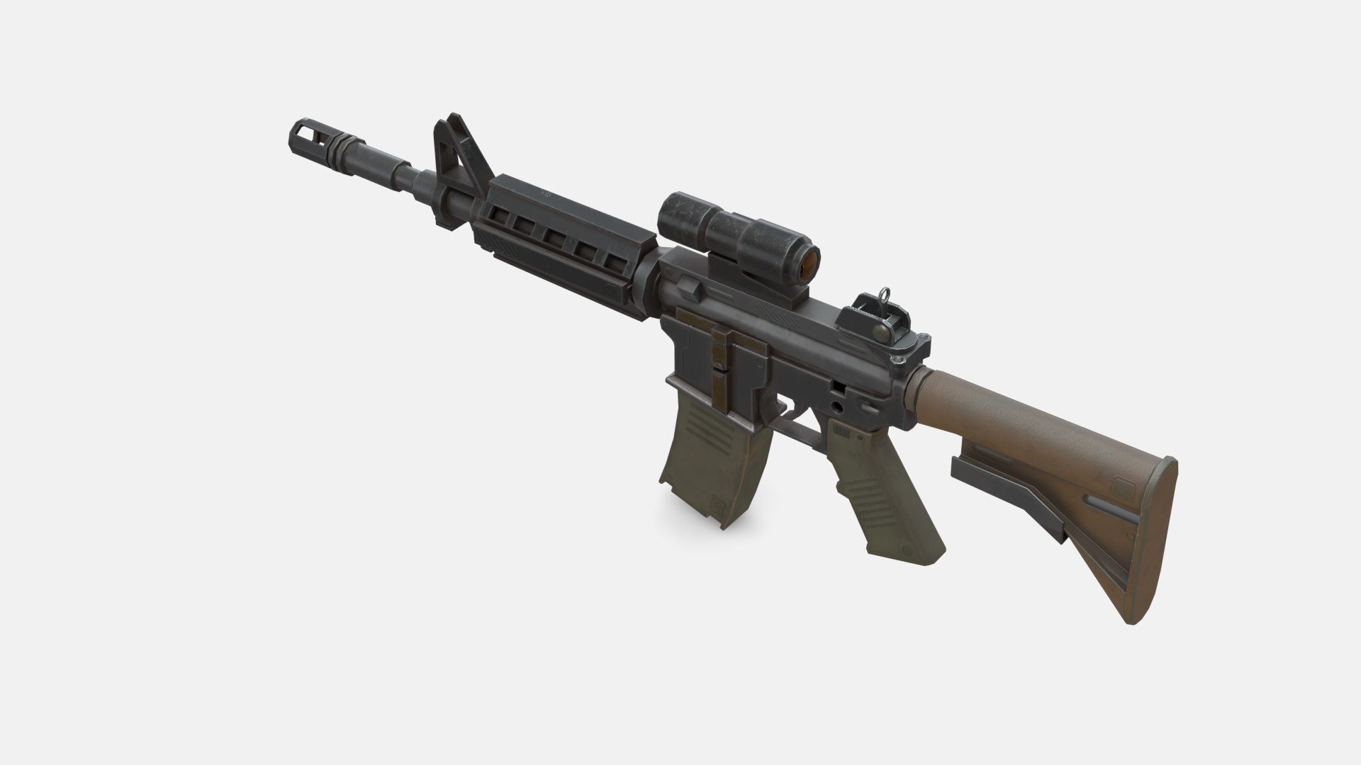 M4 Gun 3D - TurboSquid 1932822