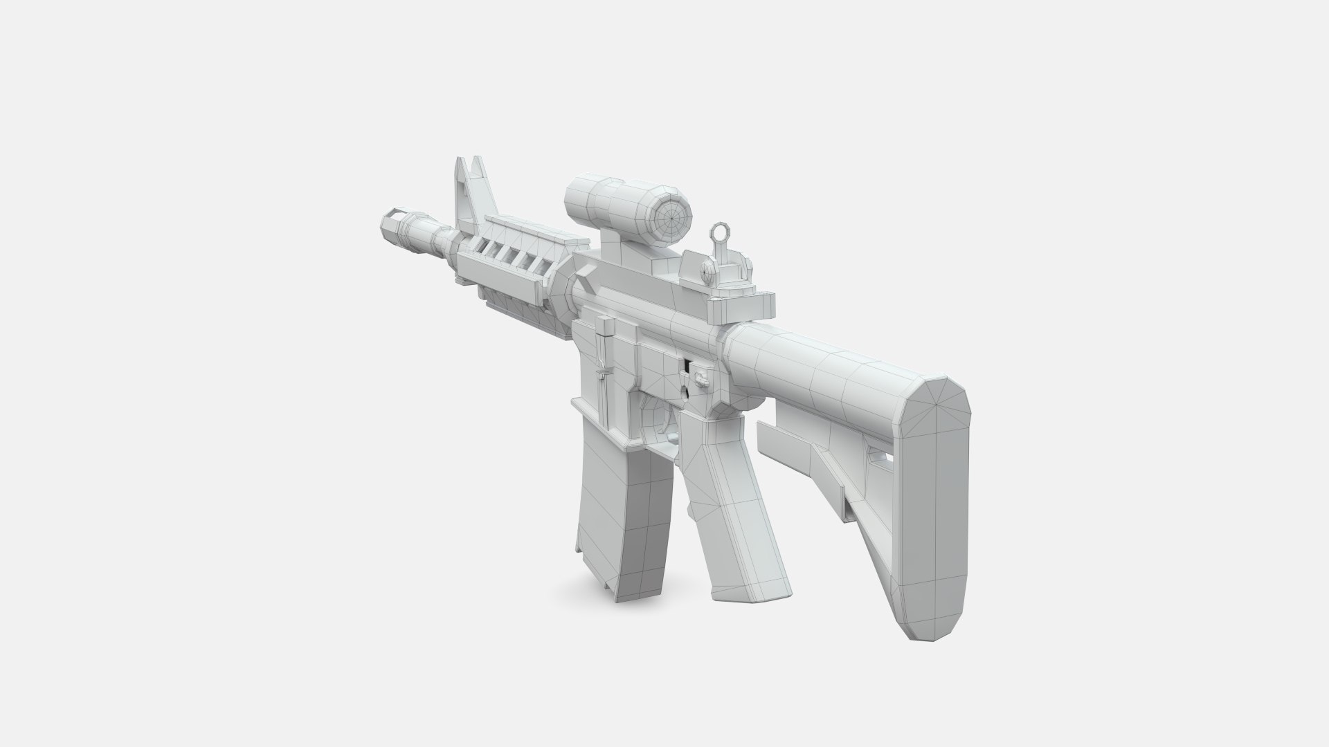 M4 Gun 3D - TurboSquid 1932822