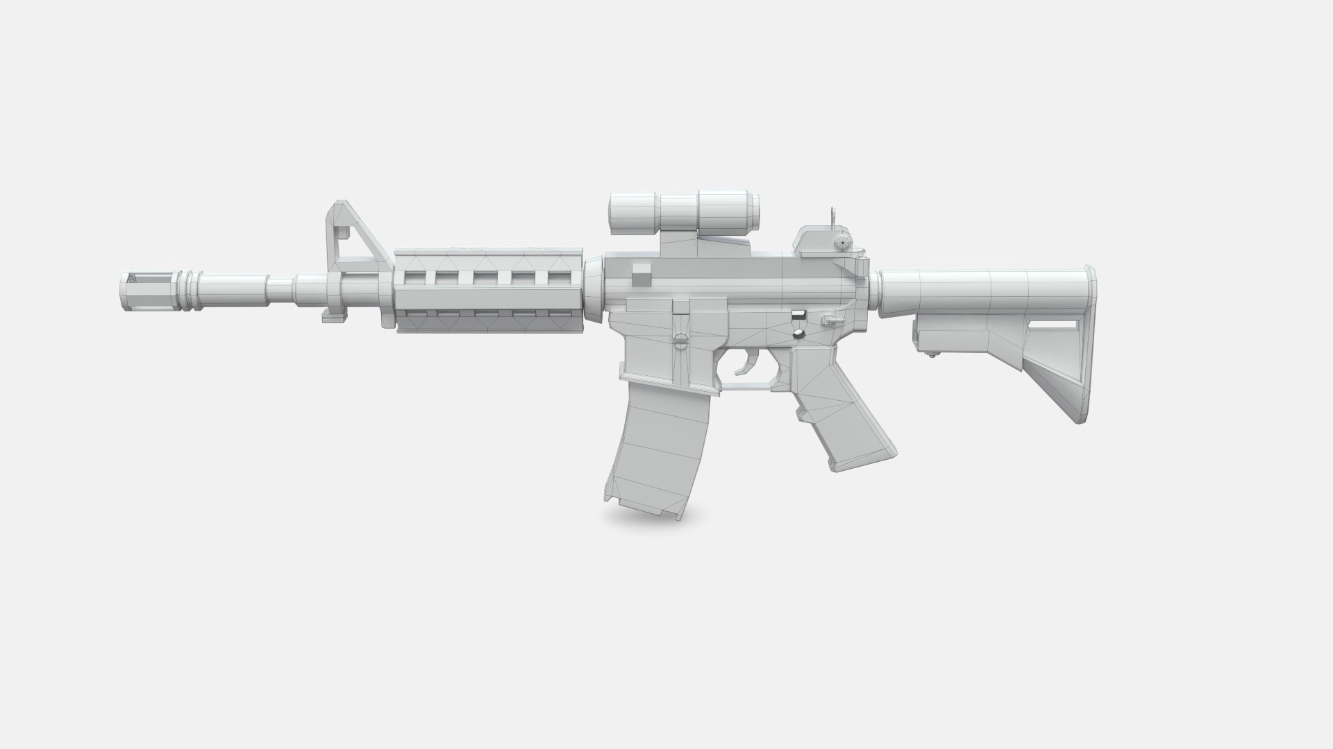 M4 Gun 3D - TurboSquid 1932822