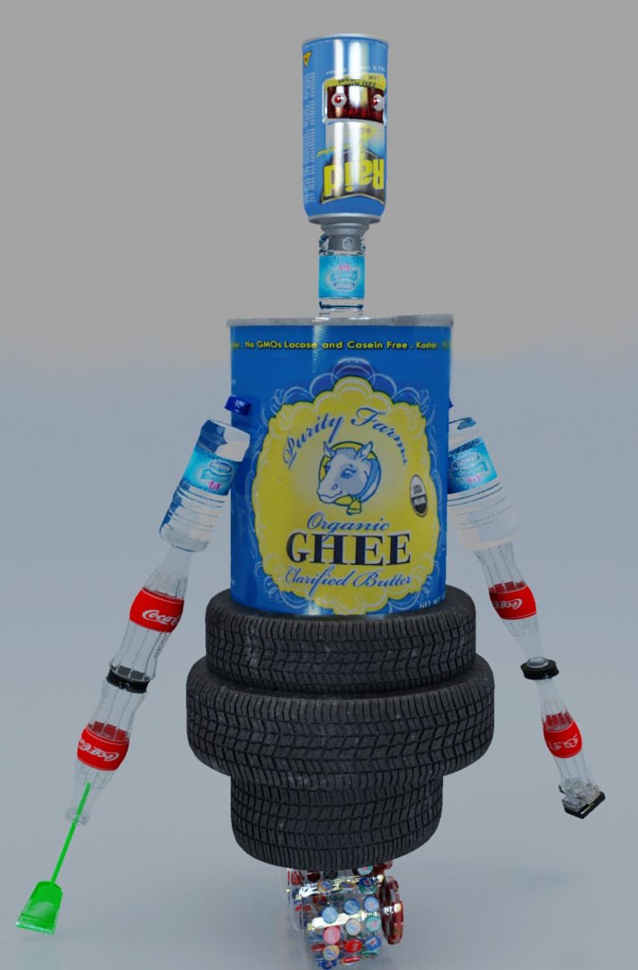 3d Model Garbage Robot