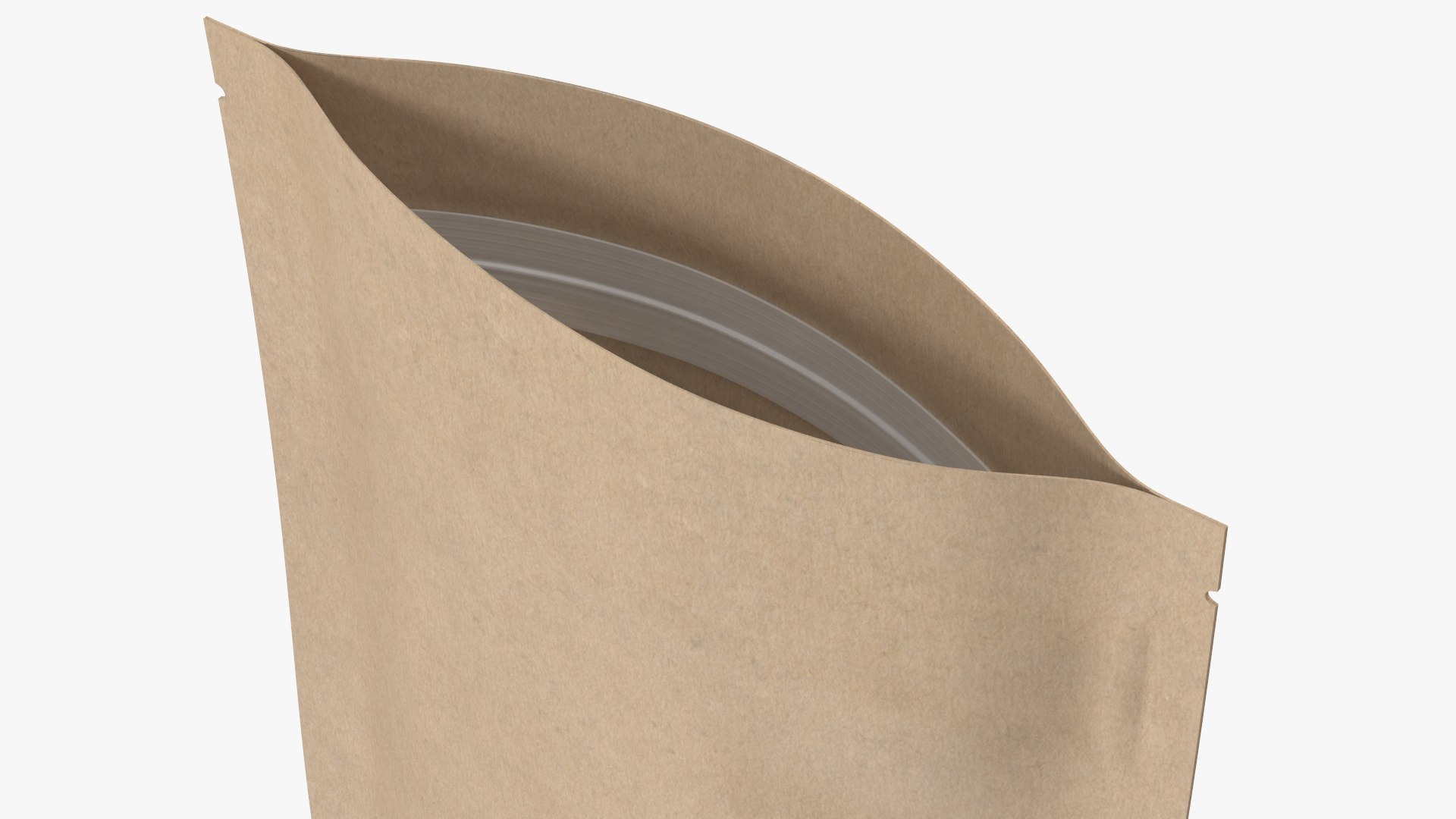 3D zipper kraft paper bag model - TurboSquid 1711283