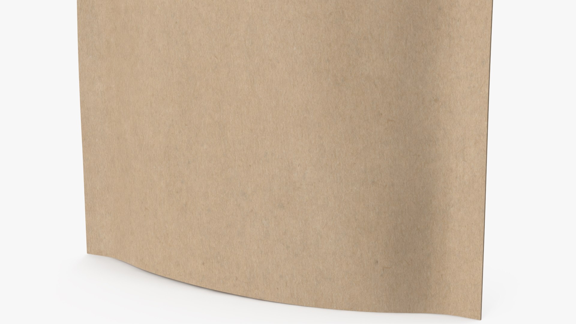 3D zipper kraft paper bag model - TurboSquid 1711283