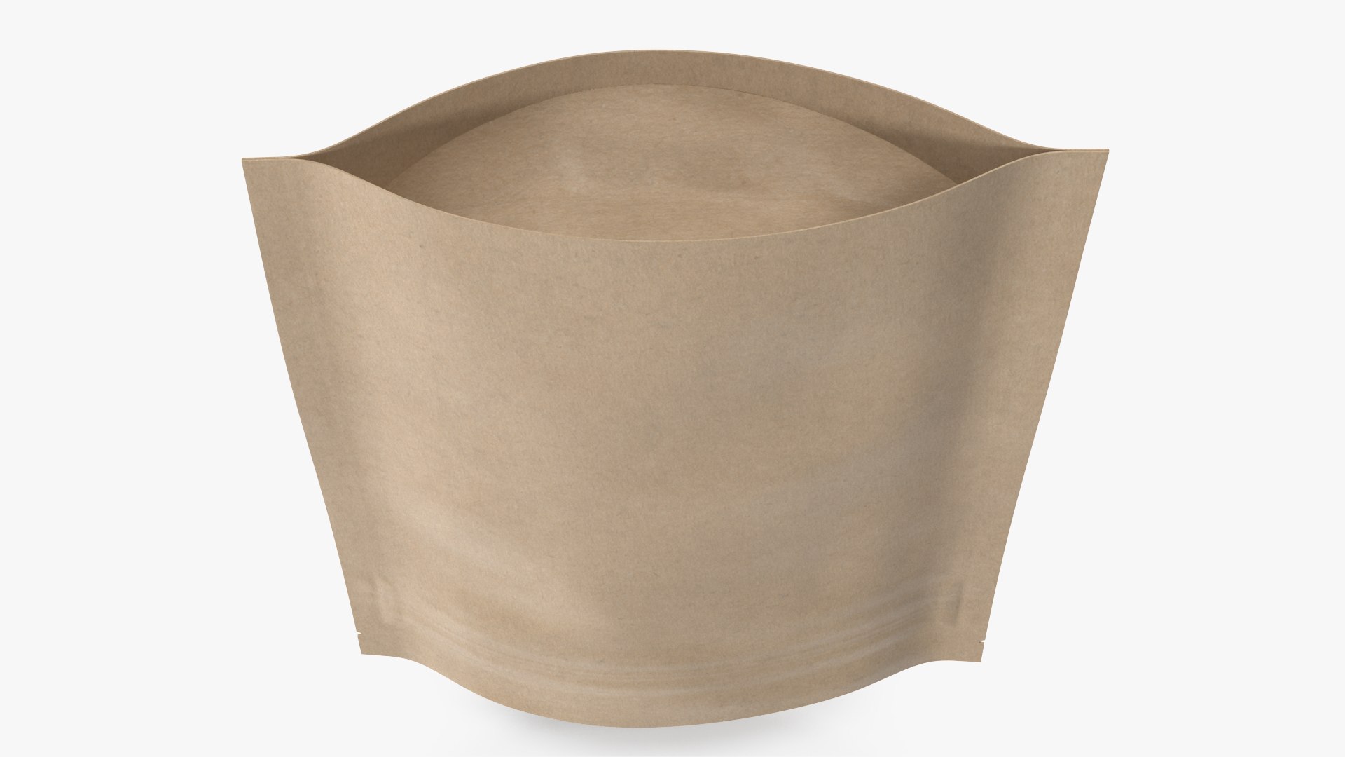 3D zipper kraft paper bag model - TurboSquid 1711283