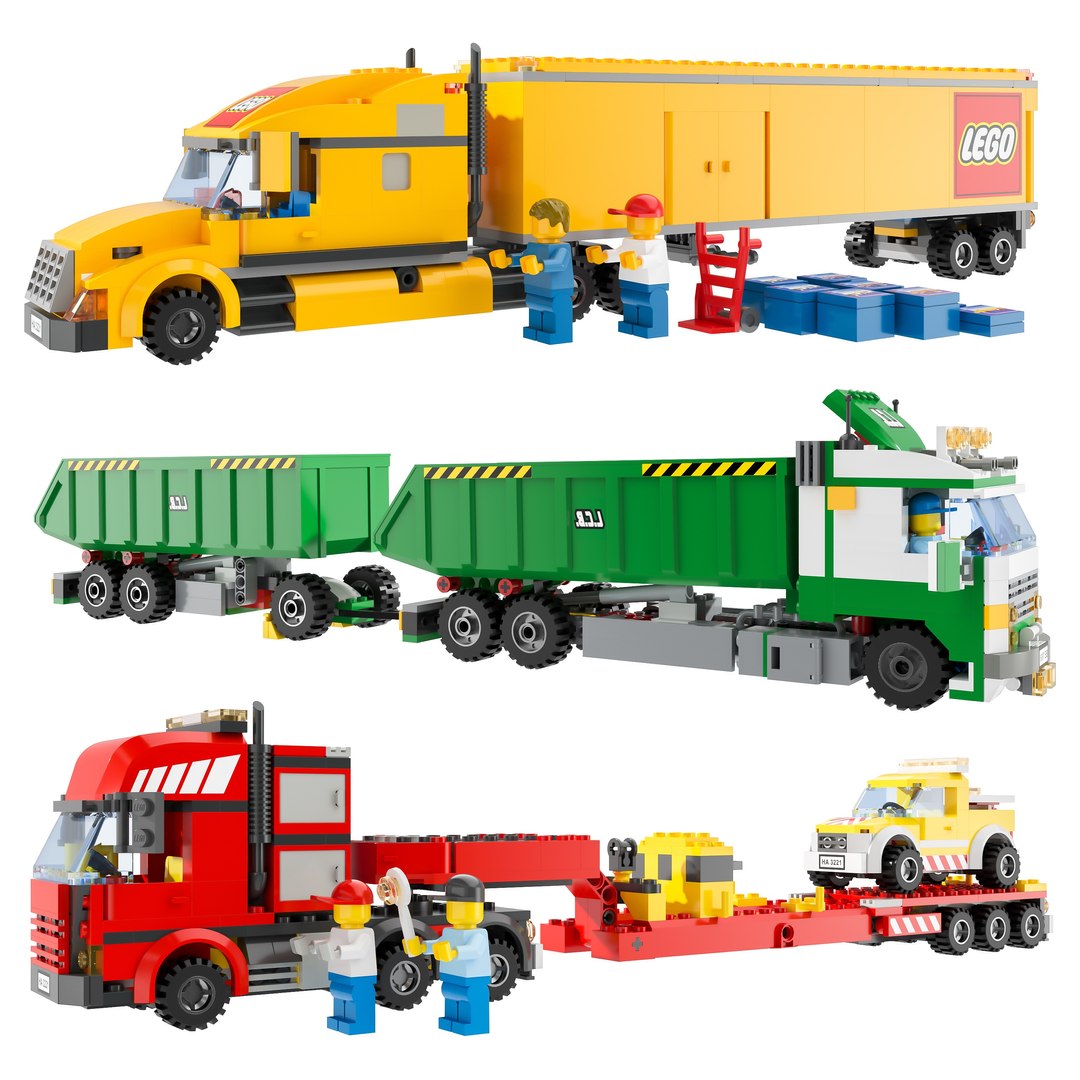 Lego long truck 3D model - TurboSquid 1990410