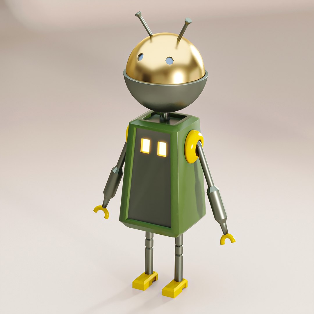 3D Model 5 Low Poly Robot Bundle - TurboSquid 2092436