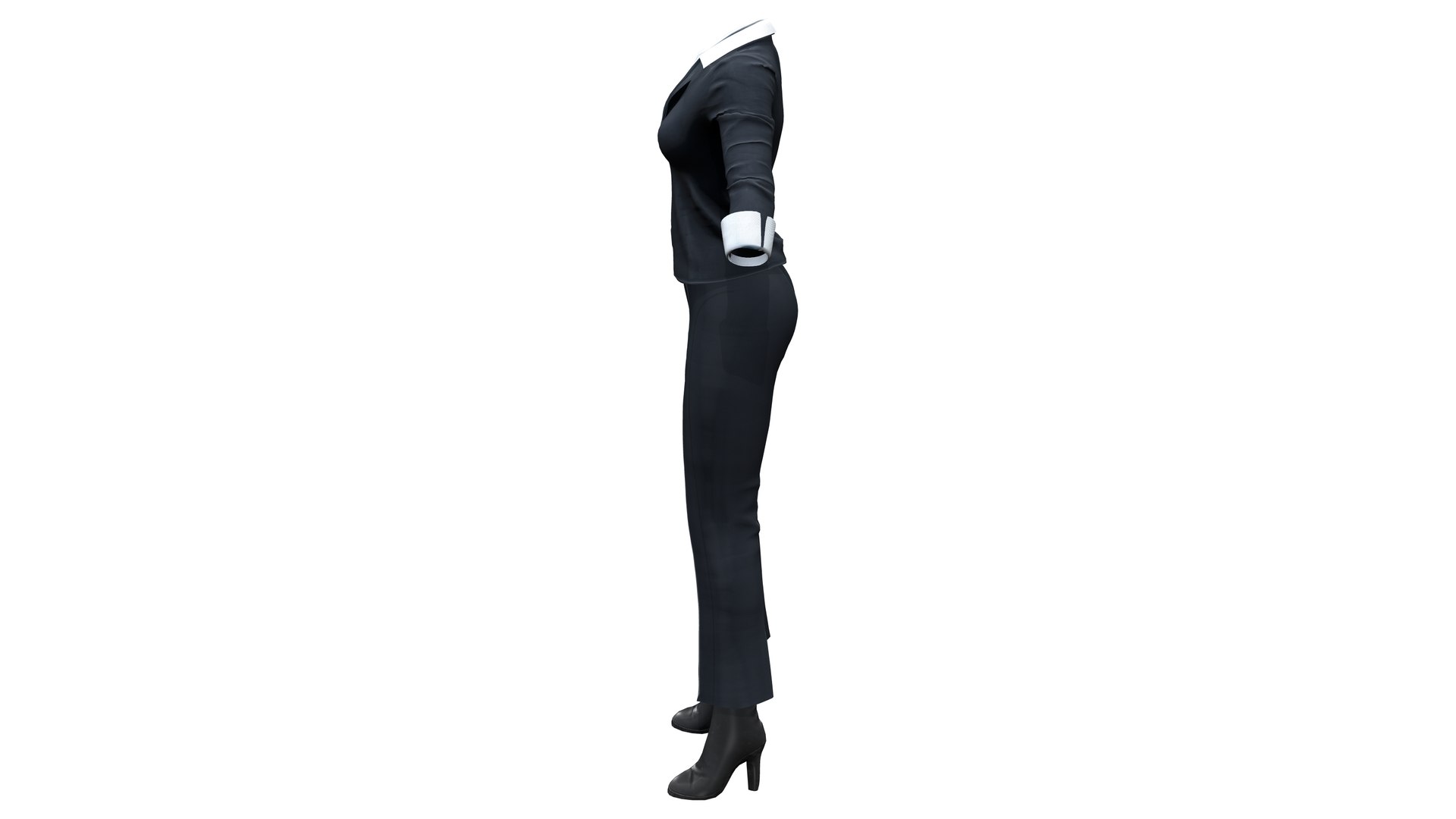 3D Model Female Secret Agent Outfit - TurboSquid 1884529
