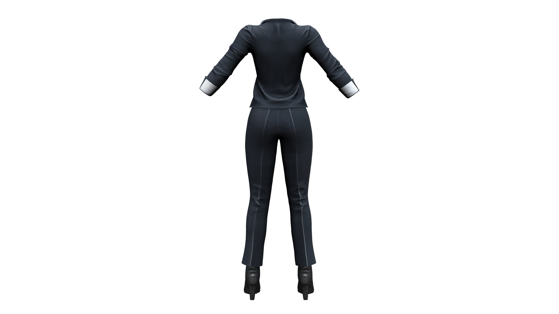 3D Model Female Secret Agent Outfit - TurboSquid 1884529