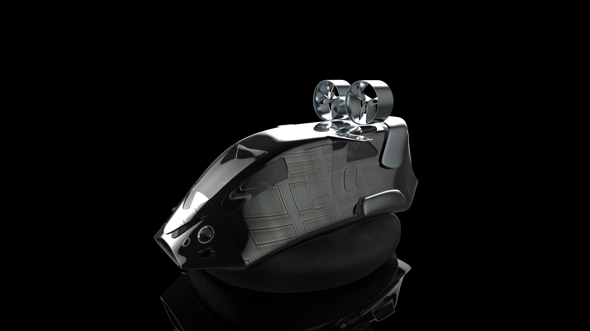 3d Space Hovercraft Model