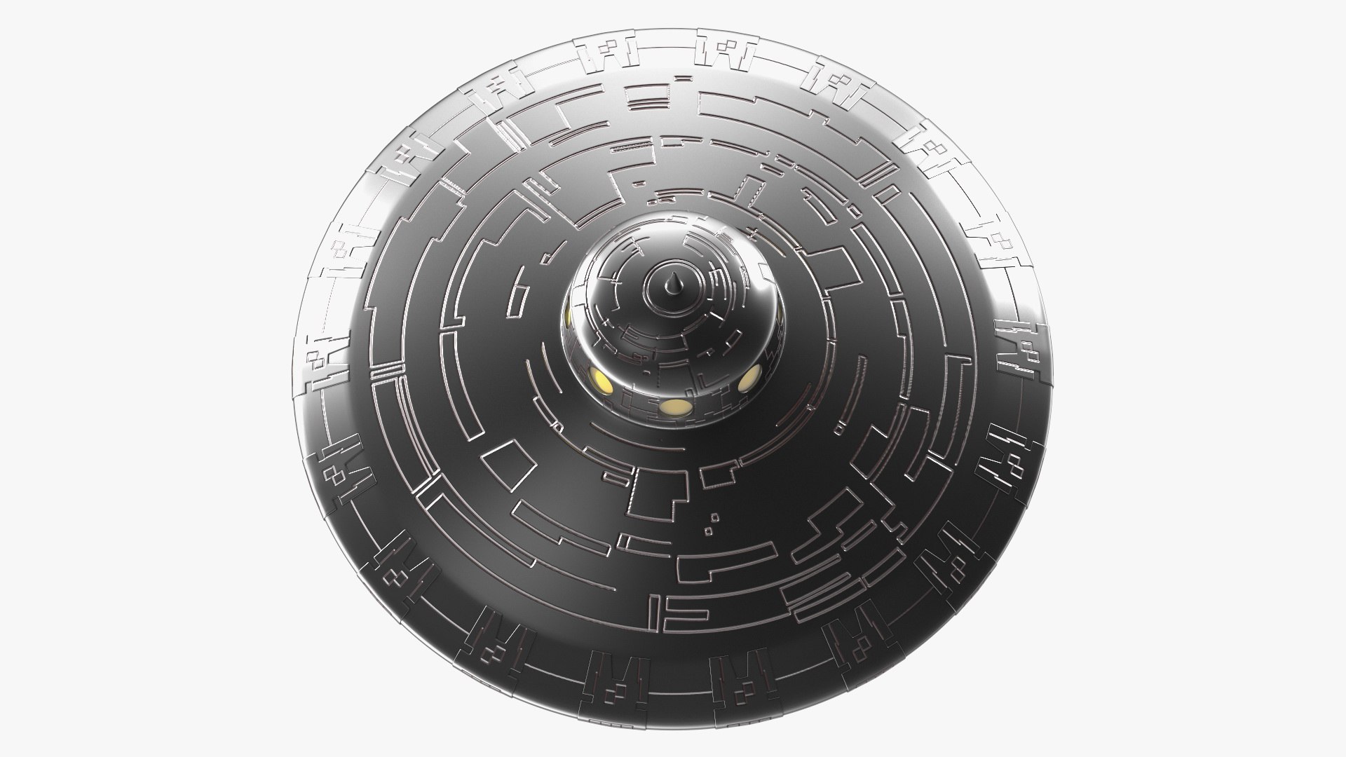 3D Retro UFO Ship Stand - TurboSquid 2113342