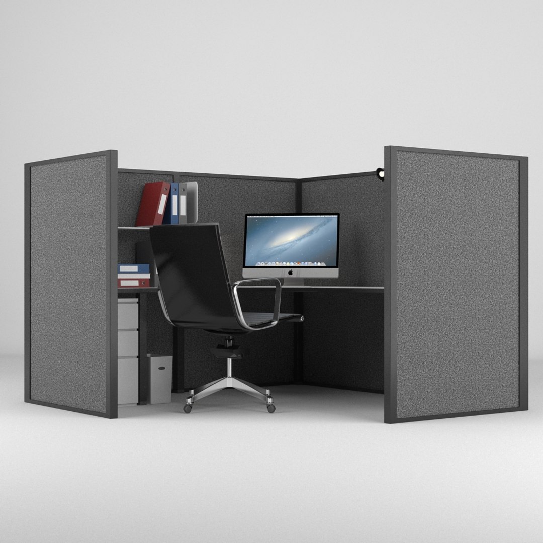 Cubicle Realistic Computer Max
